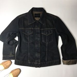 Sisley | Jackets & Coats | Sisley Italian Jean Denim Jacket With Velcro ...